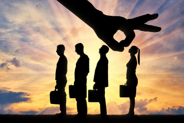 Concept of gender inequality and discrimination in a career for women ...